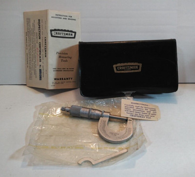 Micrometers - Craftsman Micrometer