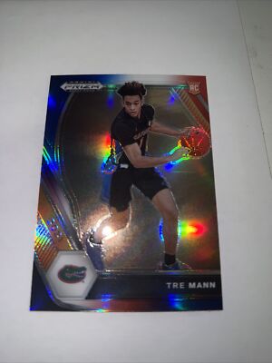 Tre Mann 2021-22 Prizm Draft Picks Red White Blue Parallel RC Refractor ...