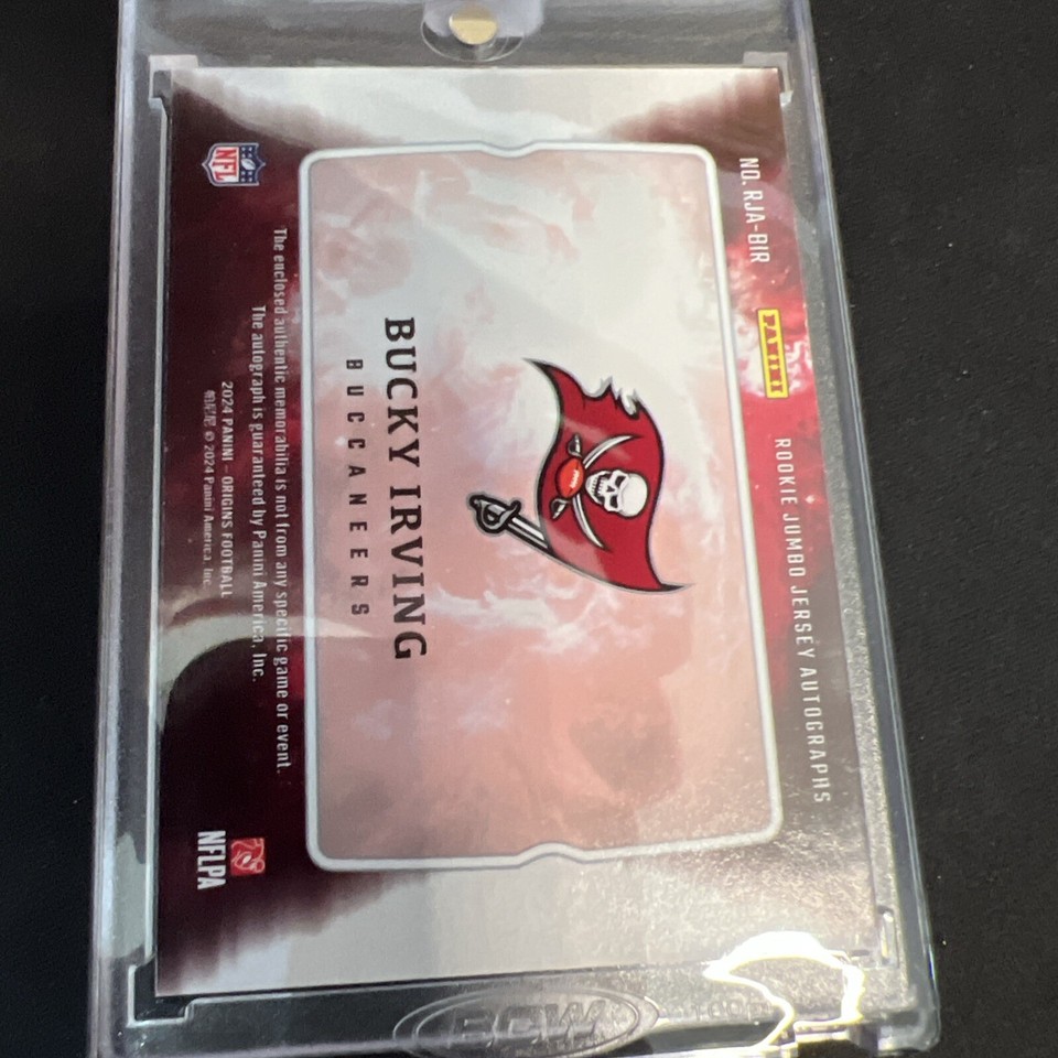 2024 Origins Football Bucky Irving Rookie Jumbo Patch Auto Buccaneers 🔥 ...