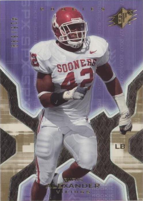2007 SPx - Rookies Rufus Alexander #158 Gold /699 (RC) for sale online ...