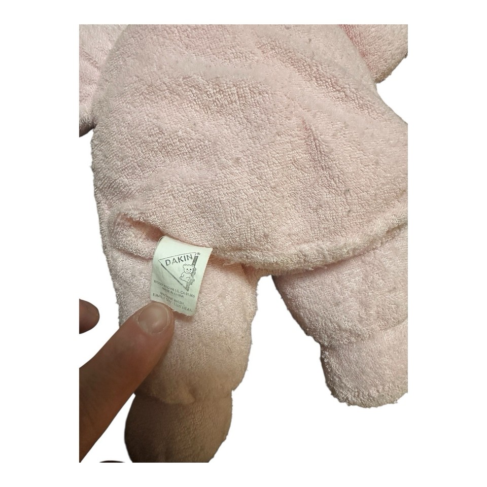 Dakin Precious Moments Pink Terry Cloth Girl Doll Plush Vintage 1995 | eBay
