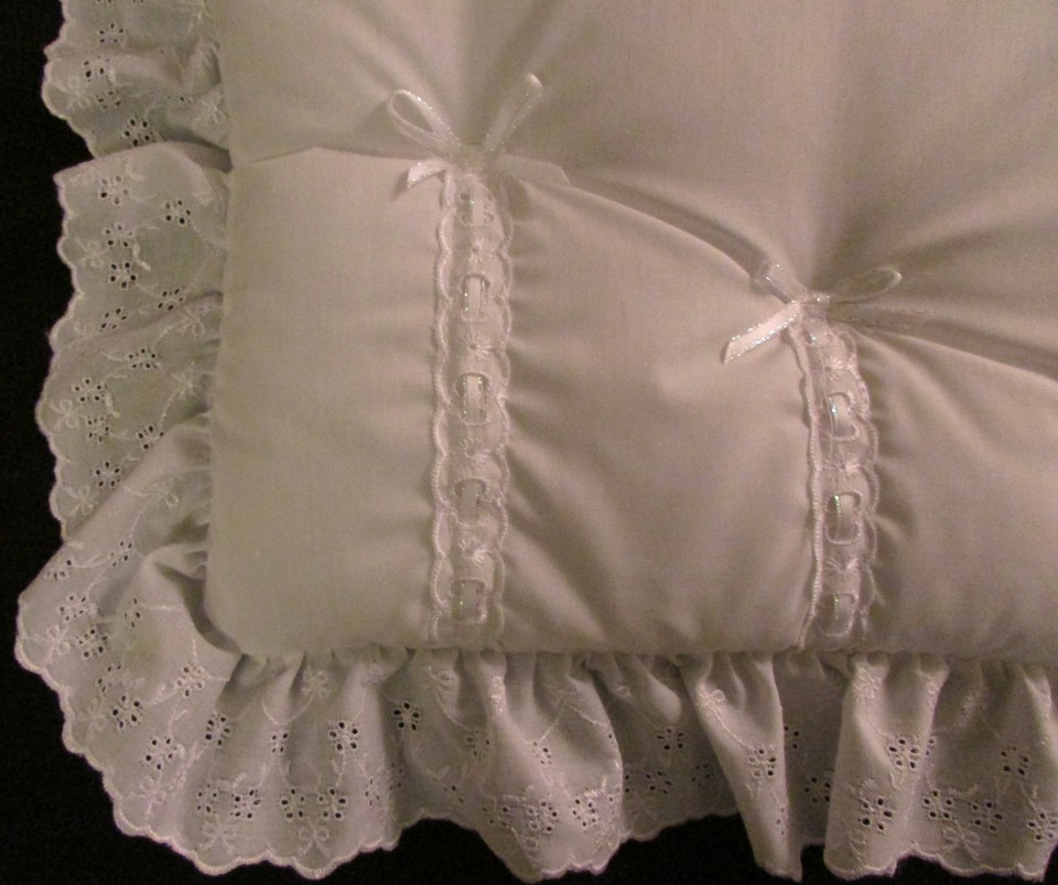 COACH BUILT PRAM BEDDING SET + MATTRESS for Silver Cross Dolls Oberon ...