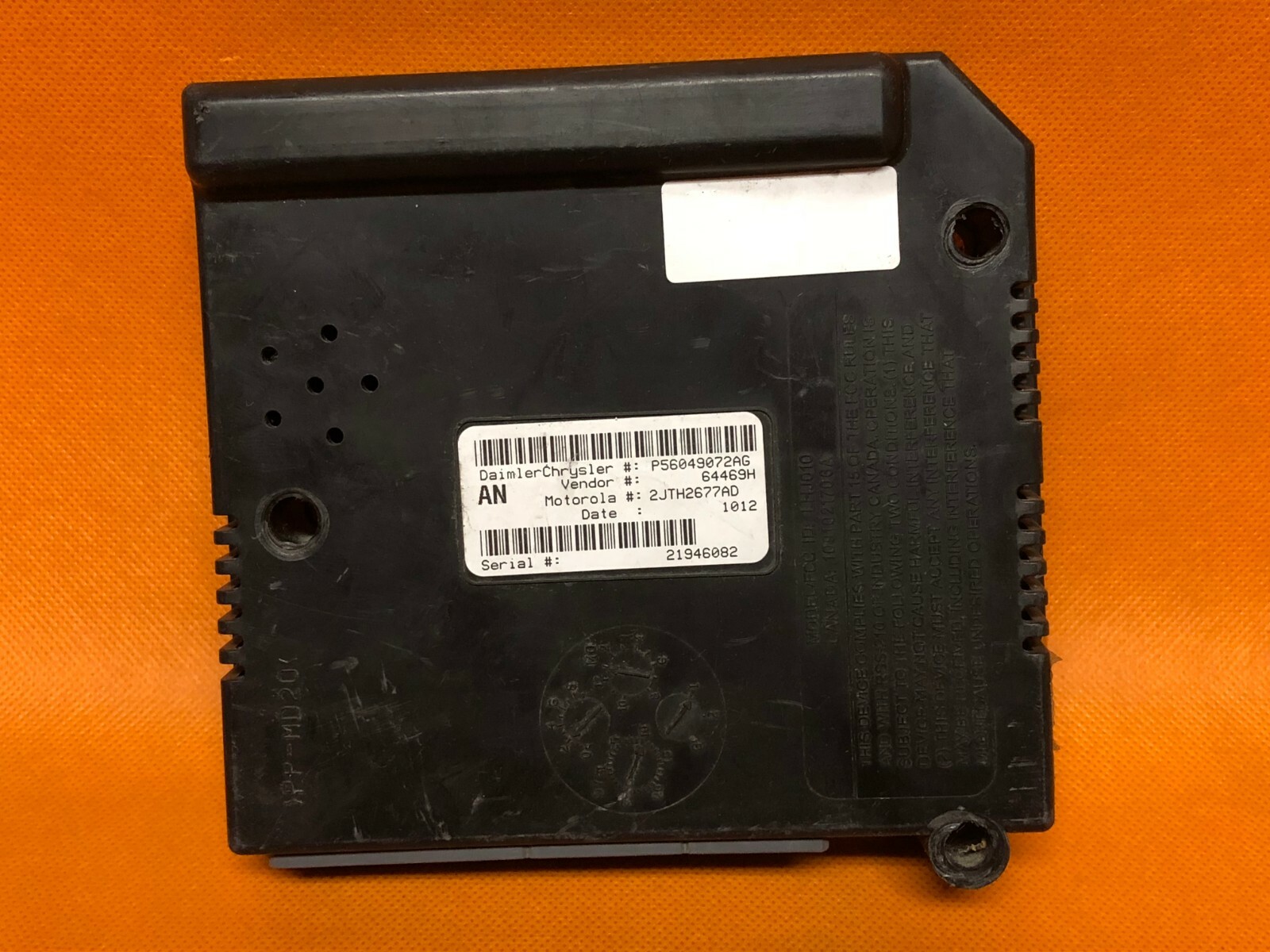 2001-03 DODGE DAKOTA CTM CENTRAL TIMING MODULE UNIT CTU OEM BCM ...