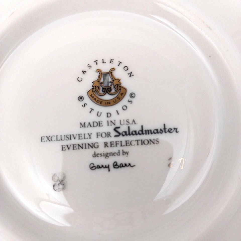 Castleton Studios Evening Reflections Platinum Tea Cup & Saucer, Gary ...