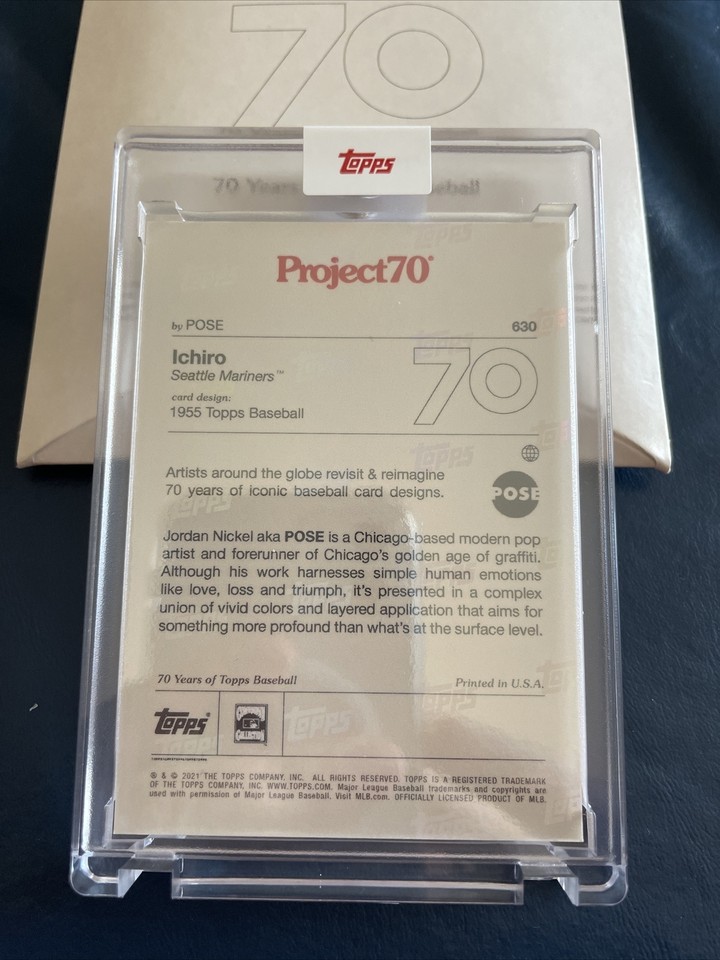 2021 Topps Project 70 Ichiro by Pose #630 Seattle Mariner | eBay