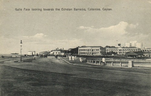 PC CPA SRI LANKA, CEYLON, COLOMBO, THE ECHELON BARRACKS, Postcard ...