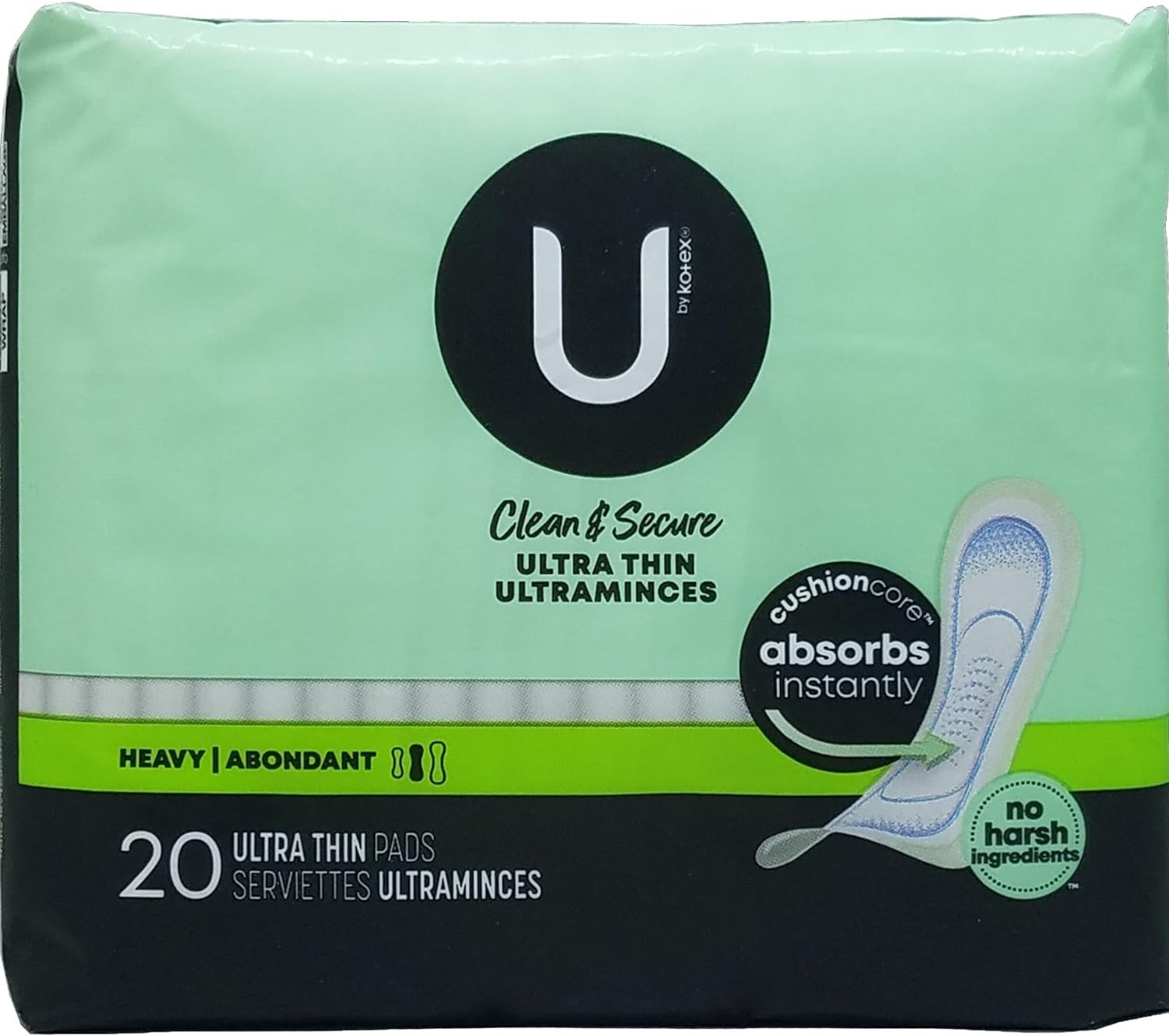 Security Ultra Thin Pads Long 20 Each
