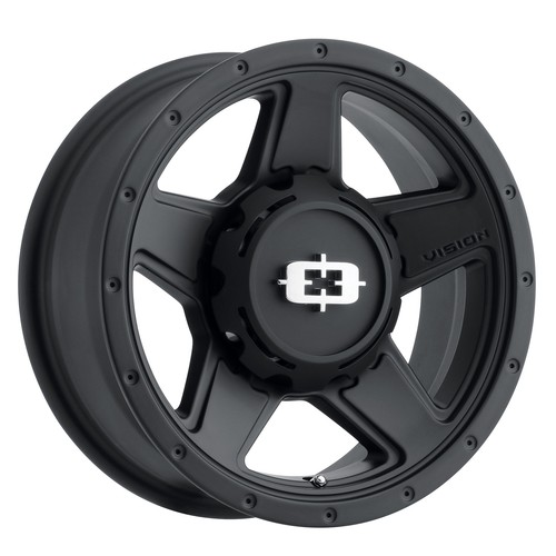 1 New Vision Empire 16x6 8-165.10 0 Satin Black Wheel 886821201723 | eBay