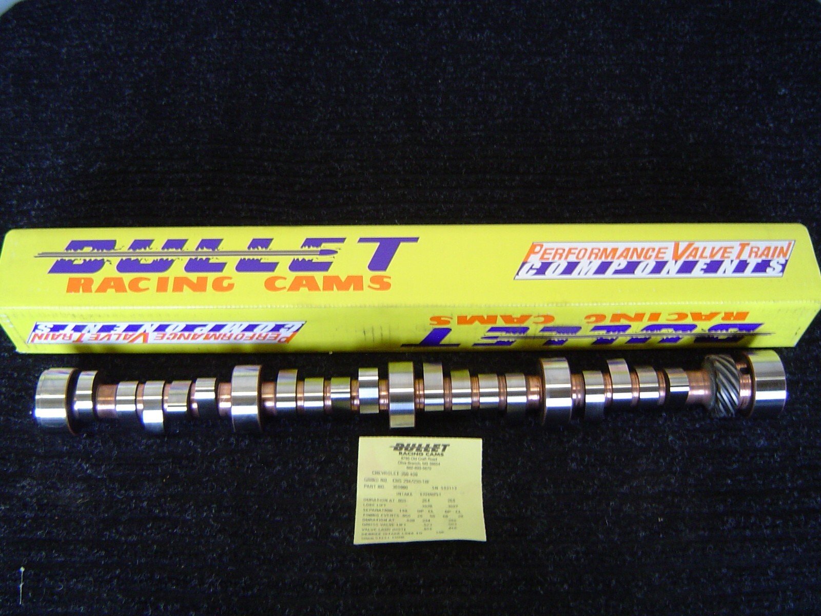 BULLET - Steel Core Flat tappet Camshaft- 50mm SMALL BLOCK CHEVY | eBay