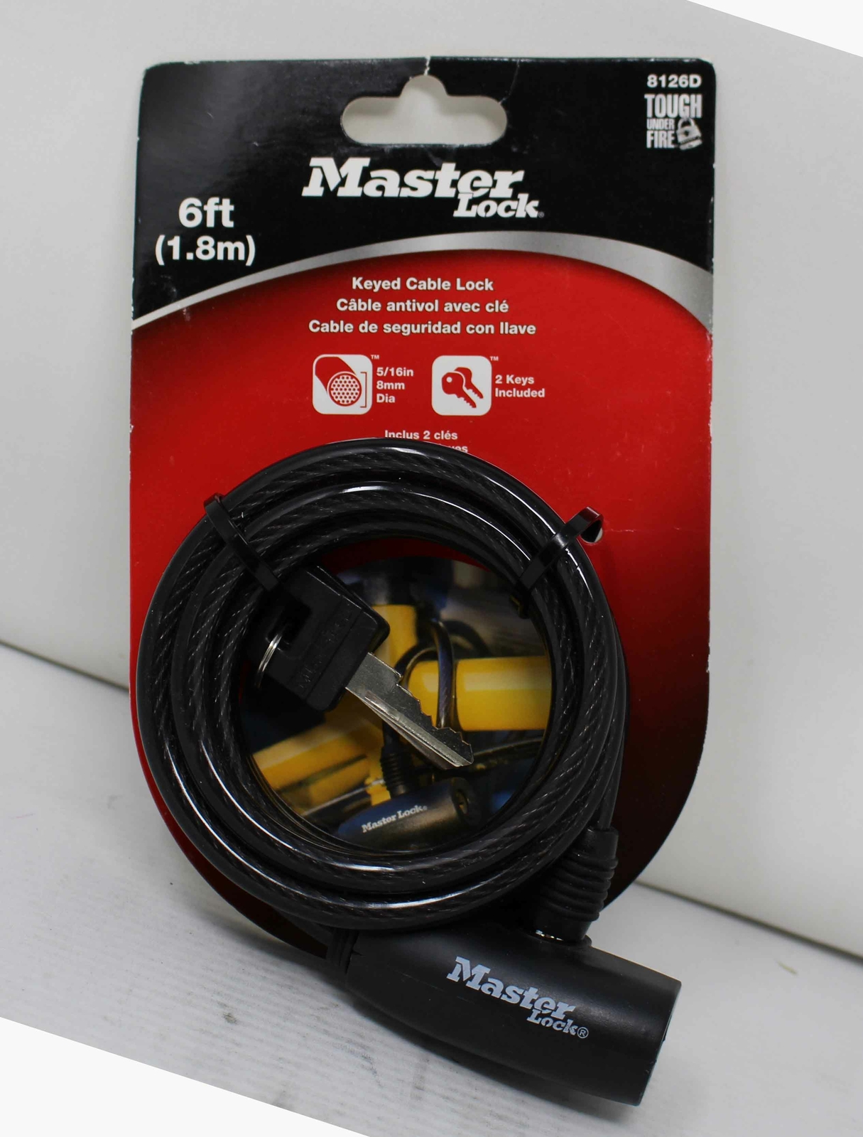 Master Lock Keyed Cable Lock 1 Count | eBay