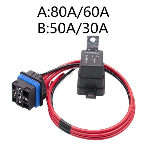 Waterproof Relay Socket with Harness 5-Pin Universal 12V for Boat Fan ...
