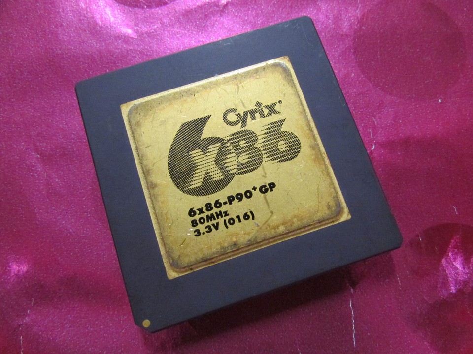 Super Vintage Cyrix 6X86 P90+GP 80MHz CPU/Processor G5D7604P Gold Top ...