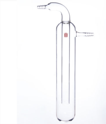 Lab glass cold trap with serrated hose connections one piece all in one ...