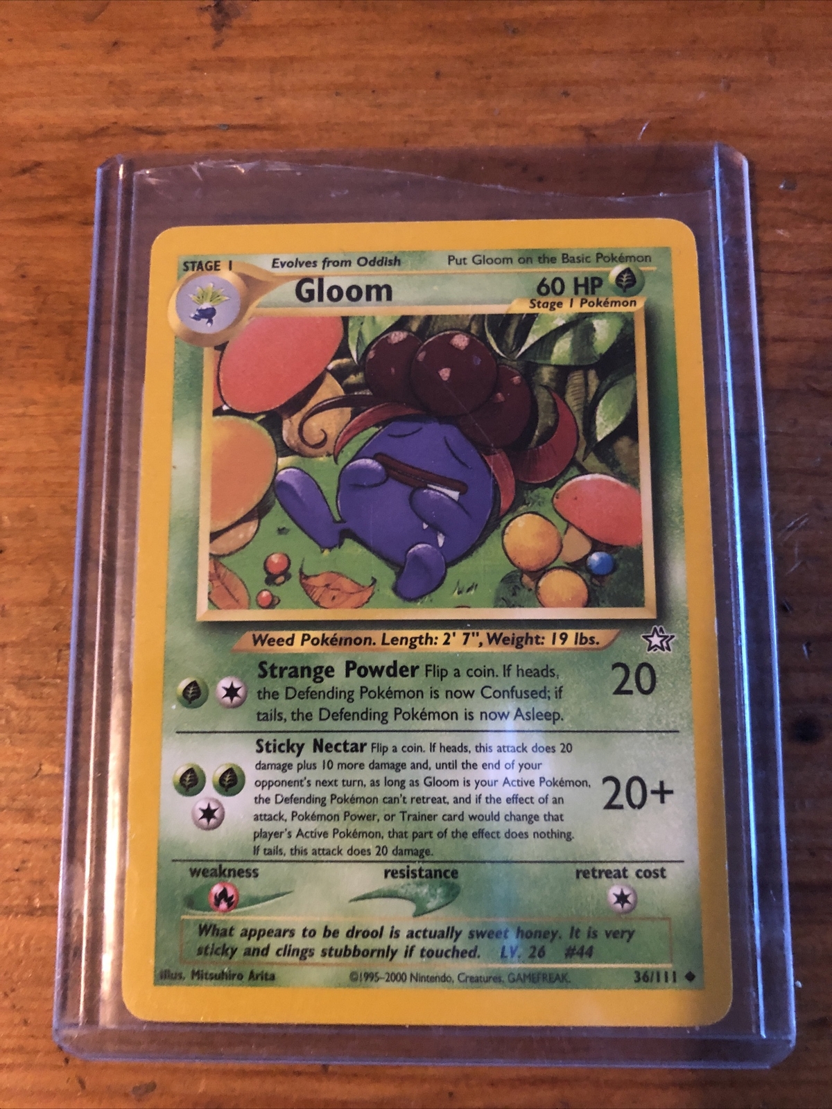 Pokémon TCG Gloom Neo Genesis 36/111 Regular Unlimited Uncommon ...
