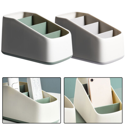 TV Remote Control Holder Table Storage Box 4 Grid Desktop Tidy ...