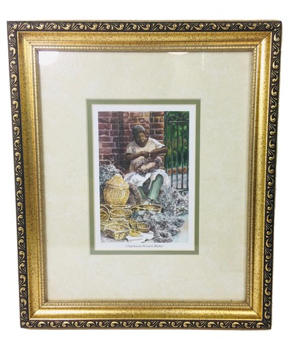 Charleston Wreath Maker Painting Print Signed by Jane Jackson~ Framed ...