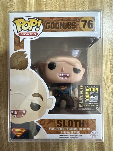 FUNKO POP SLOTH SUPERMAN SHIRT GOONIES SDCC EXCLUSIVE RARE LIMITED ...