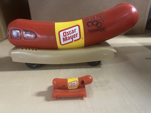 VINTAGE, ORIGINAL OSCAR MEYER WIENER MOBILE BANK AND SMALL WIENER ...