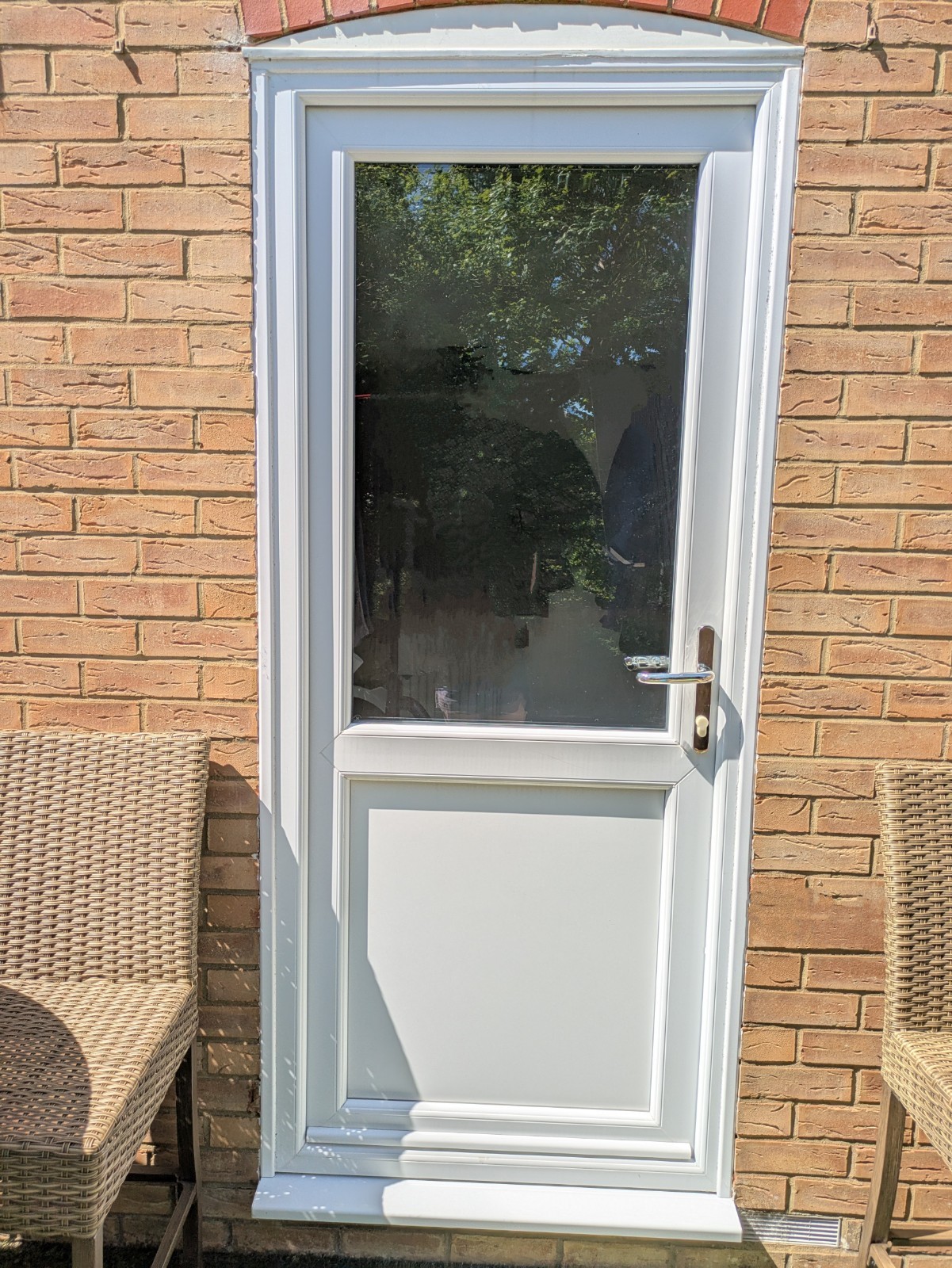 UPVC Double Glazed Kitchen/Back Door In White | eBay
