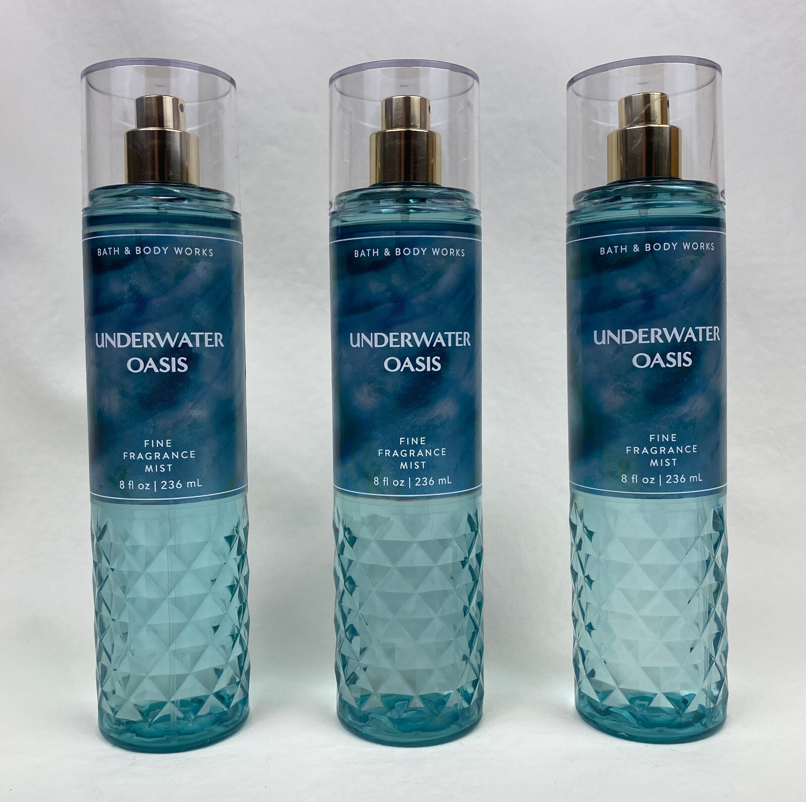 3 Bath & Body Works Underwater Oasis Fine Fragrance Mist Sprays 8 fl oz ...
