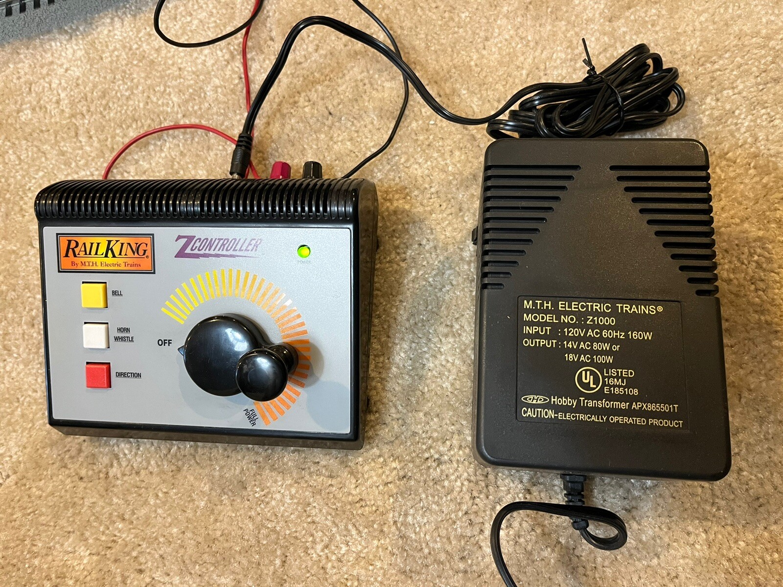 MTH Electric Trains 40-1000 Z-1000 Transformer & Z Controller ...