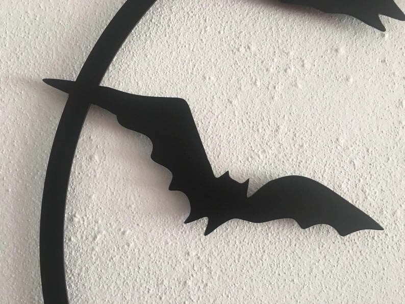 Flying Bats Metal Wall Art, Bats Metal Wall Decor, Bat Metal Sign | eBay