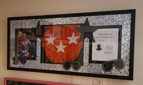 Beautiful custom display - Randy "Macho Man" Savage autograph / signed ...
