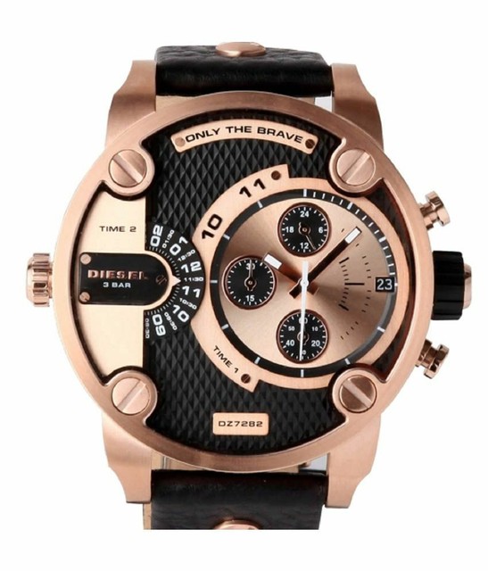 Diesel Mr. Daddy DZ7261 57mm Gold-Tone Stainless Steel Case with Black ...