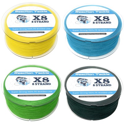 Reaction Tackle Pro 8 Strand Braided Fishing Line Saltwater or ...