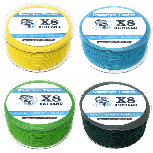Reaction Tackle Pro 8 Strand Braided Fishing Line Saltwater or ...