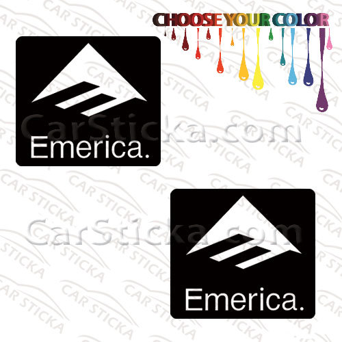 2 of 5" Emerica /A skate surf car truck window bumper stickers decals ...