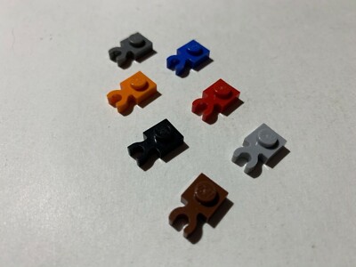 LEGO Parts 4085, 60897 (8pcs) Plate, Modified 1x1 w Clip Vertical ...