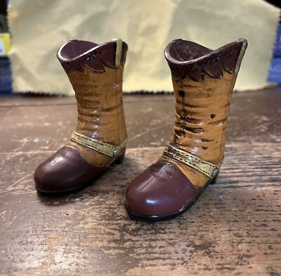 Two Resin Boots Figurines 3” X 3” - Made To Look Worn | eBay