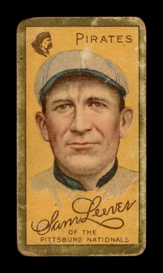 1911 T205 Gold Border Set-Break Sam Leever Piedmont LOW GRADE *GMCARDS ...