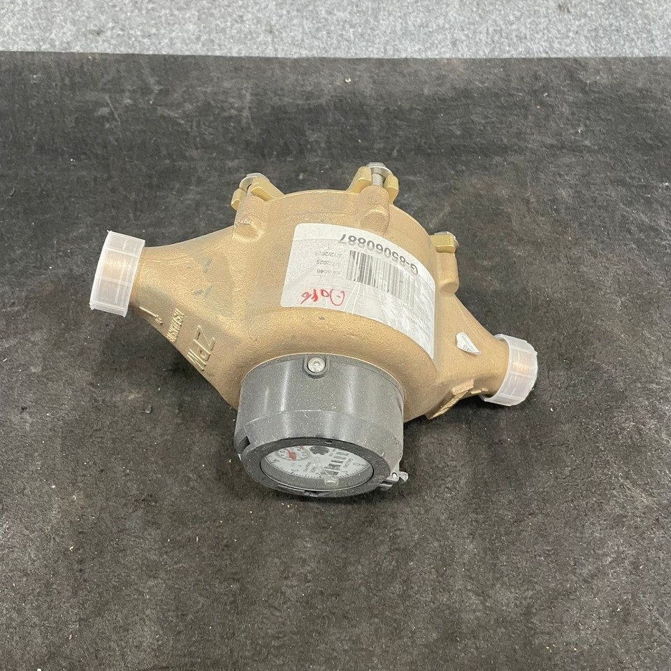 ZENNER PPD 1" Brass Water Meter AWWA C700 3/4 Gallons Residential ...