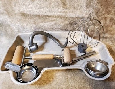 Baker's Accessories Lot with KitchenAid Mixer Attachments & Baking ...