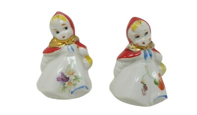 VTG Hull Pottery Little Red Riding Hood 135889 Salt & Pepper Shakers ...