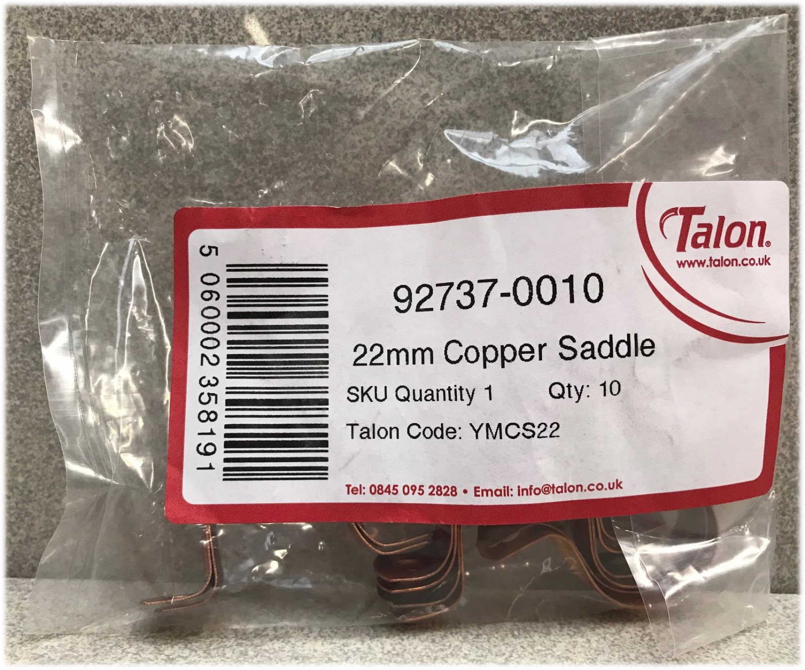 Pack of 10 Copper Saddle Clips 22mm for Copper Pipe | eBay UK