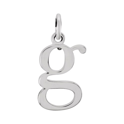 Sterling Silver Lowercase Initial g Pendant Necklace 16" Jewelry Gift ...