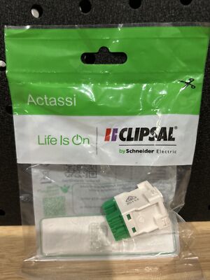 Clipsal 30RJ45SMA6SHC-WE RJ45 Jack Socket Cat6 UTP 30M with Shutter ...