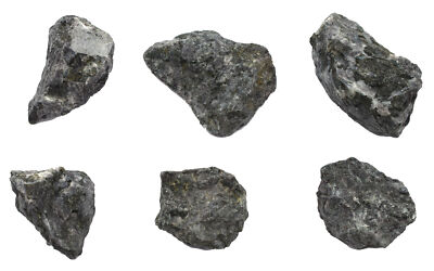 6PK Raw Gabbro Rock Specimens, 1" - Geologist Selected Samples - Eisco ...
