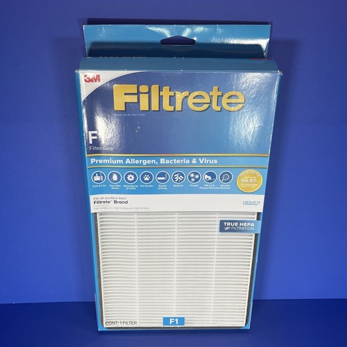 Filtrete F1 Room Air Purifer Filter, True HEPA Premium Allergen ...