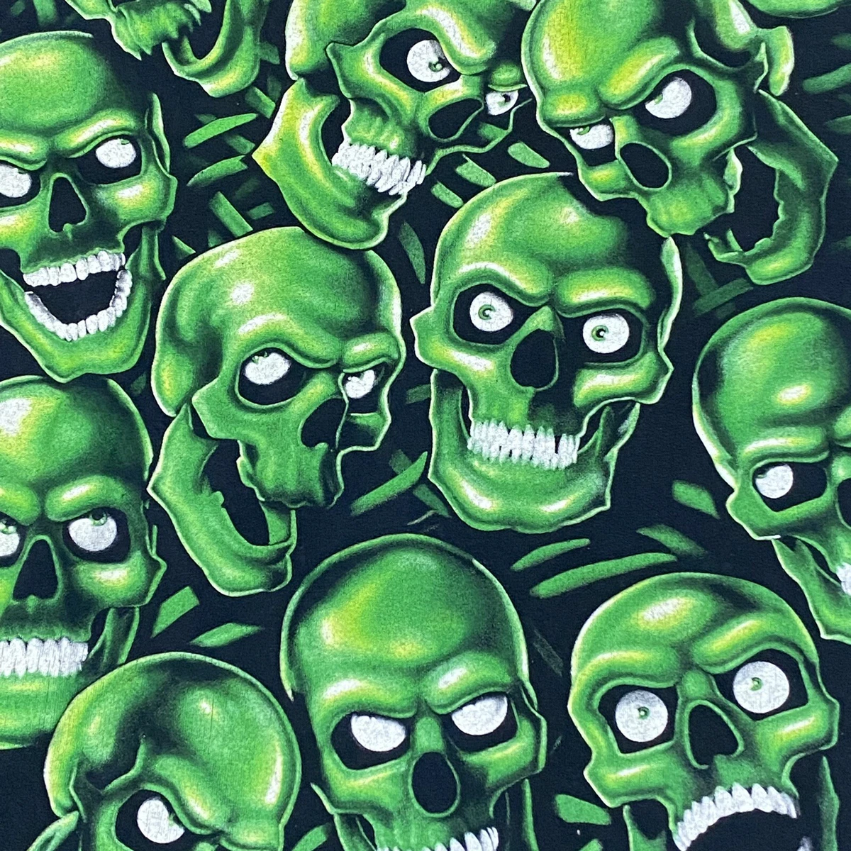 Green Skulls Wallpaper