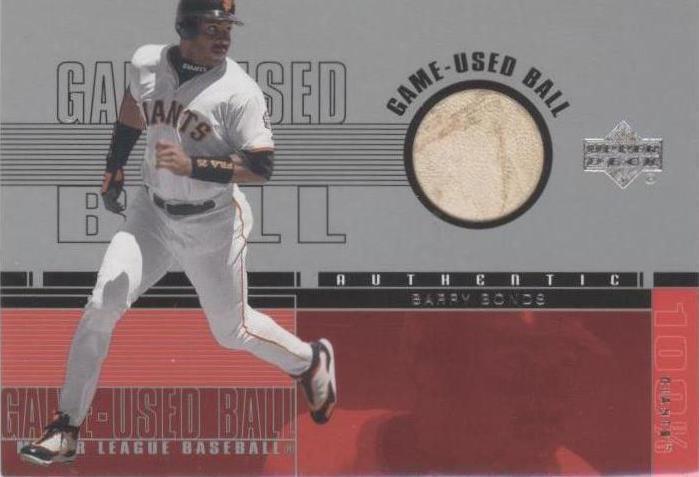 2001 Upper Deck - Game-Used Ball Barry Bonds #B-BB (MEM) for sale ...