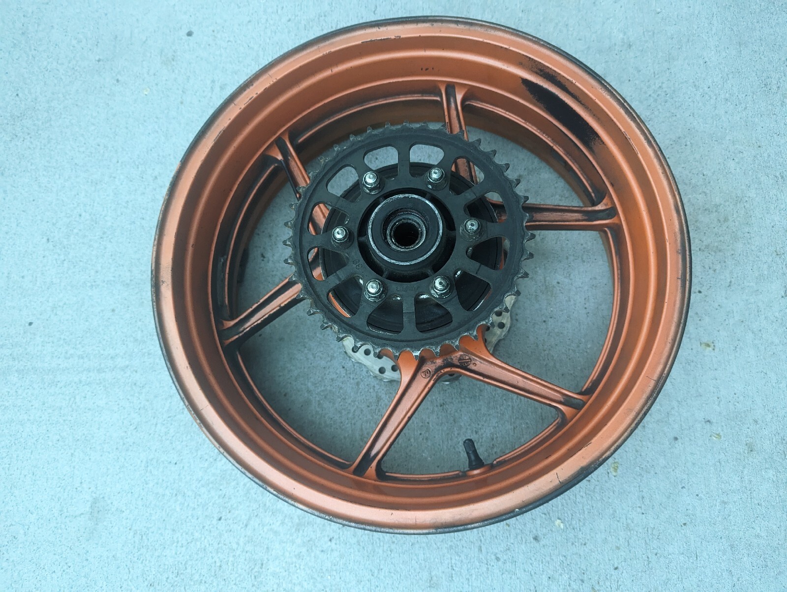 04-05 Zx10r Zx10 Zx-10r Rear Wheel Rim #0804 | eBay