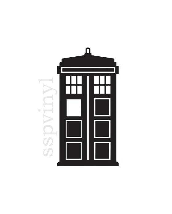 Tardis Window Sticker