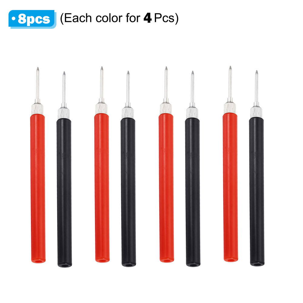2mm Test Probes, 8 Pcs Multimeter Test Lead Extention Probe Needle, Red ...