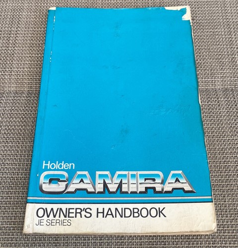 UNFILLED HOLDEN 1987-89 JE CAMIRA FORMULA-SLI2000-SLE OWNERS MANUAL! GM ...
