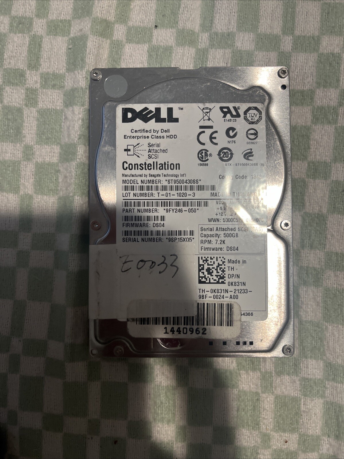Dell Hard Drives Lot Of 4 ST9500430SS/ST9500620SS/ST1200MM0007 ...