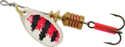 Mepps AGLIA # 1 Dressed Silver Red / Black Blade / White Tail | eBay